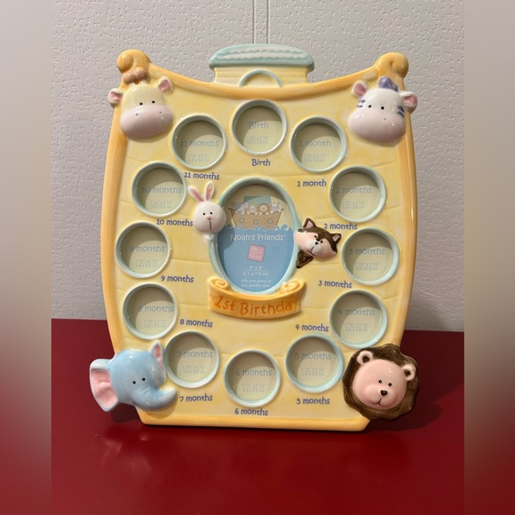 Russ | Accents | Russ Noahs Friends Ceramic Baby St Year Picture Frame ...